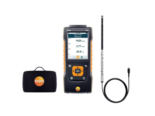 testo 440 – Set con sonda de hilo caliente